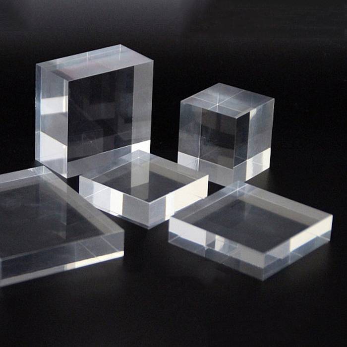 Acrylic Blocks - Clear Diamond Polished | APF Australian Plastic ...