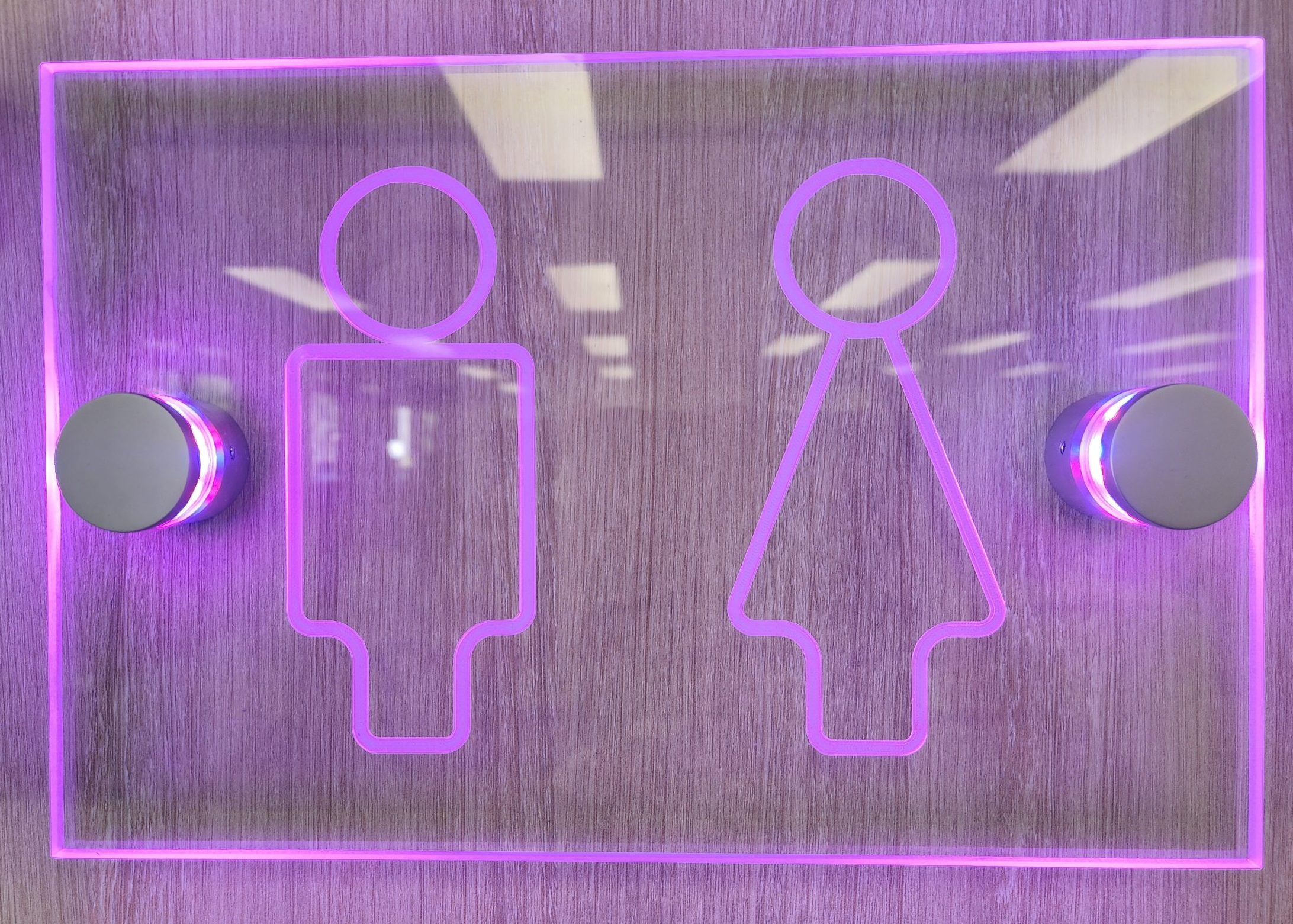 Acrylic LED Toilet Sign | APF Australian Plastic Fabricators