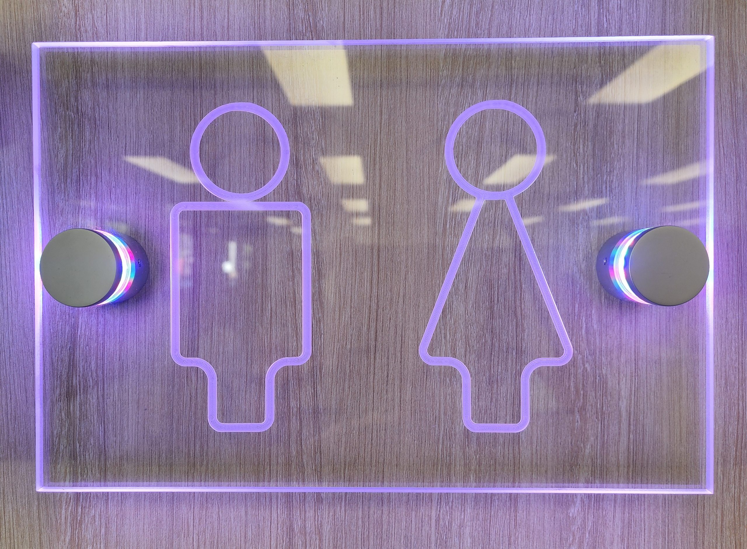 Acrylic LED Toilet Sign | APF Australian Plastic Fabricators